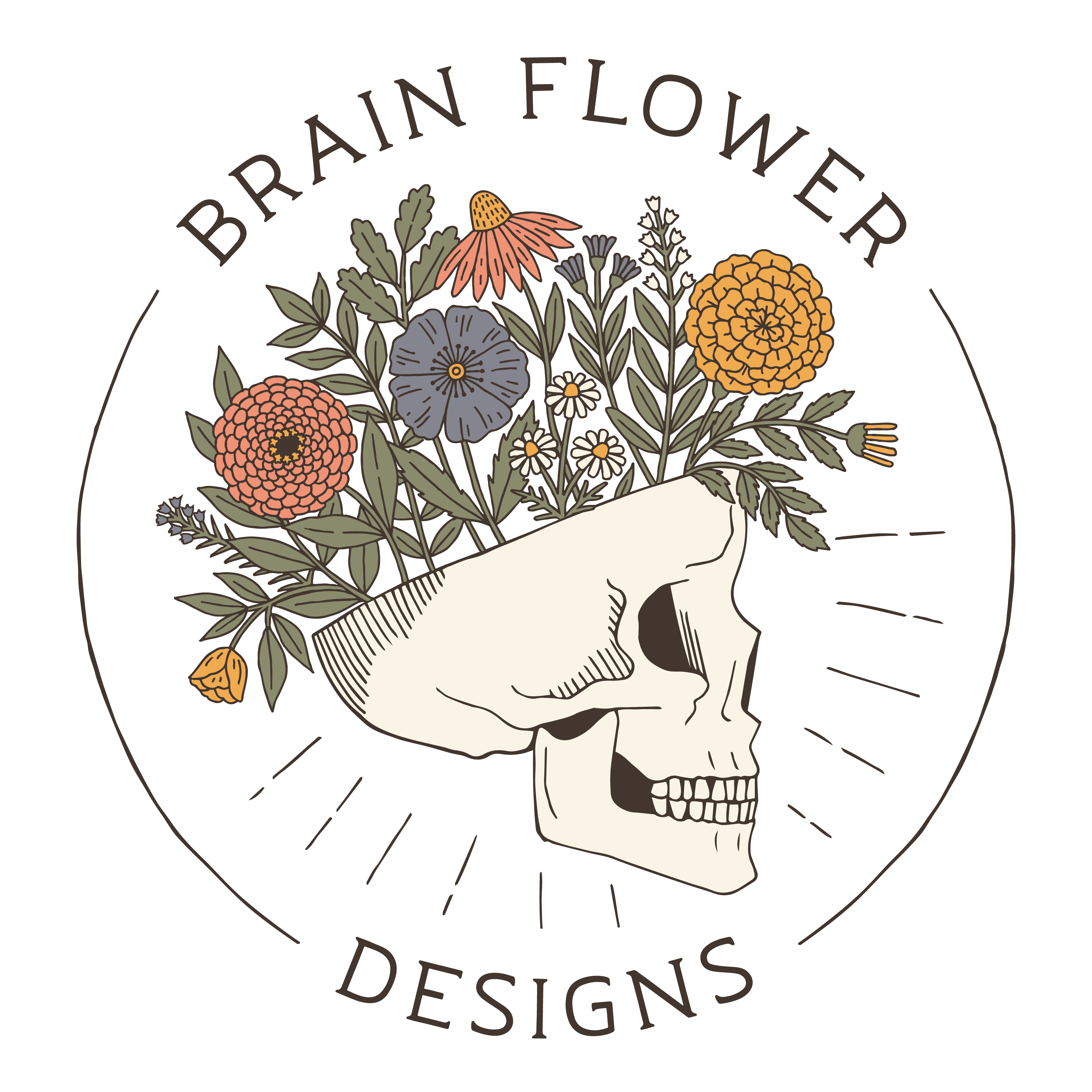 Brain Flower Designs
